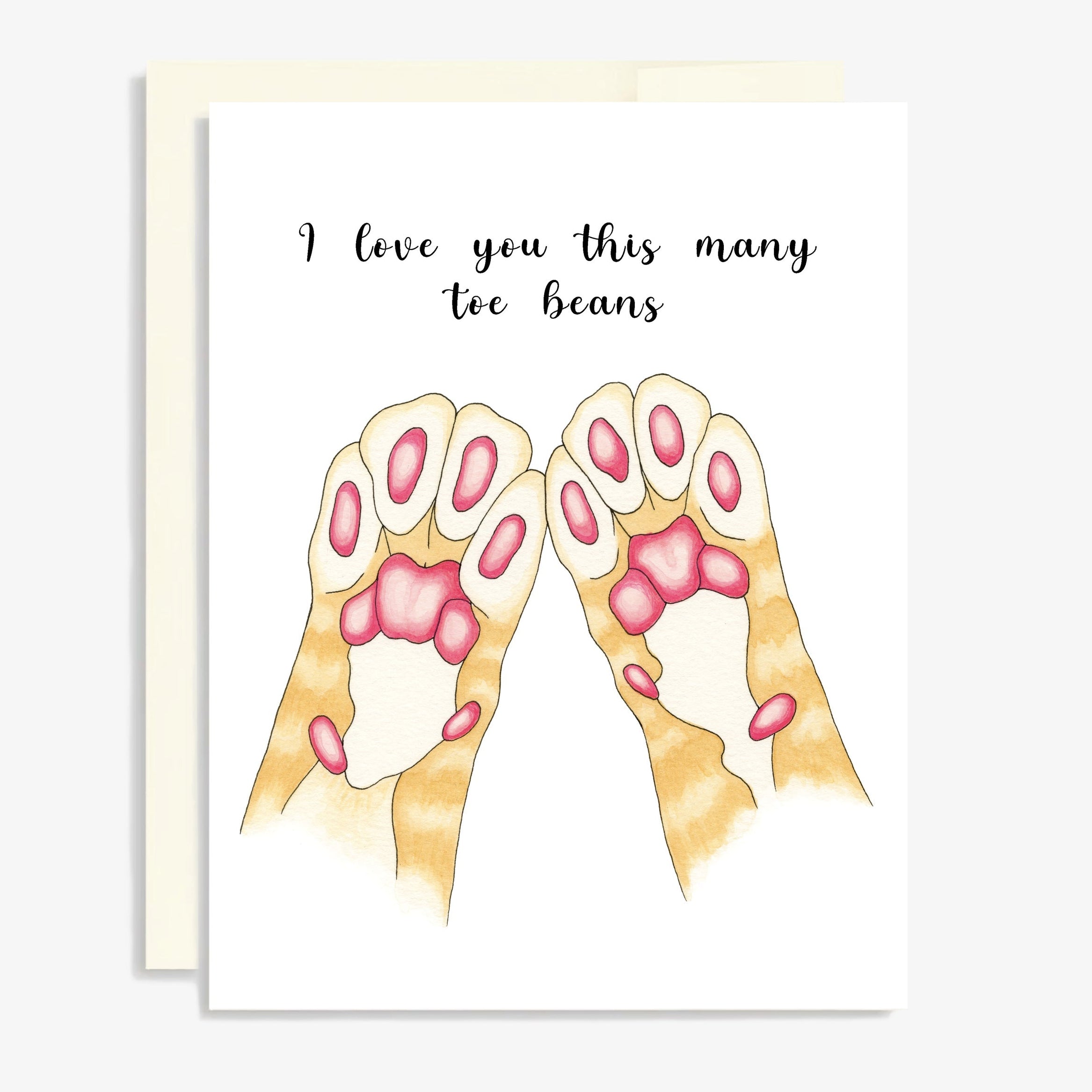Toe Beans Card – Red Pegasus